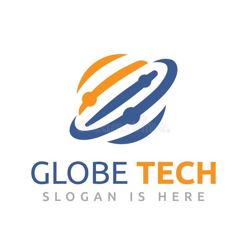 Abstract Globe Earth Universal Space Sky Technology Logo Template Stock ...