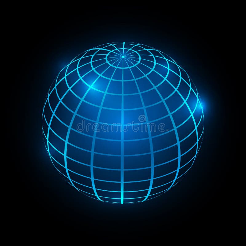 Abstract Globe Vector Illustration Stock Vector - Illustration of ...