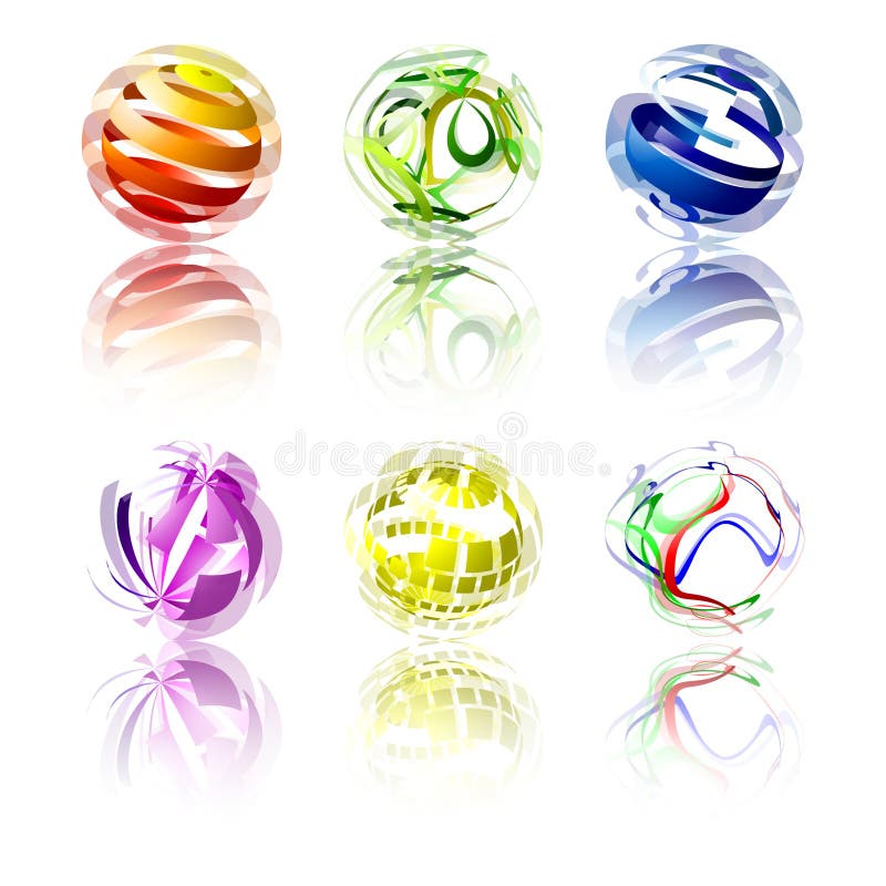 Abstract Globes stock vector. Illustration of line, globe - 15792940
