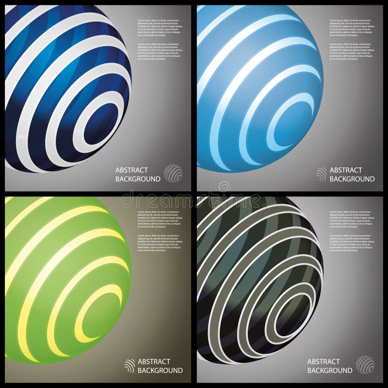 Abstract Globes Vector Illustration Stock Vector - Illustration of ...