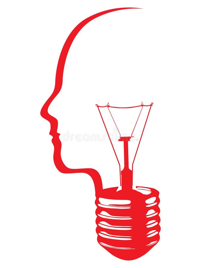 Abstract denken vector illustratie. Illustration of mens - 203412151