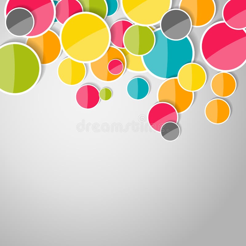 Abstract Color Circle Background Stock Vector - Illustration of ...