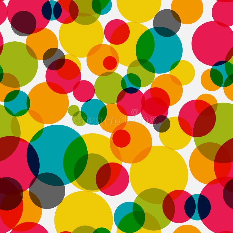 Abstract Glossy Circle Seamless Pattern Background Vector Illust Stock ...