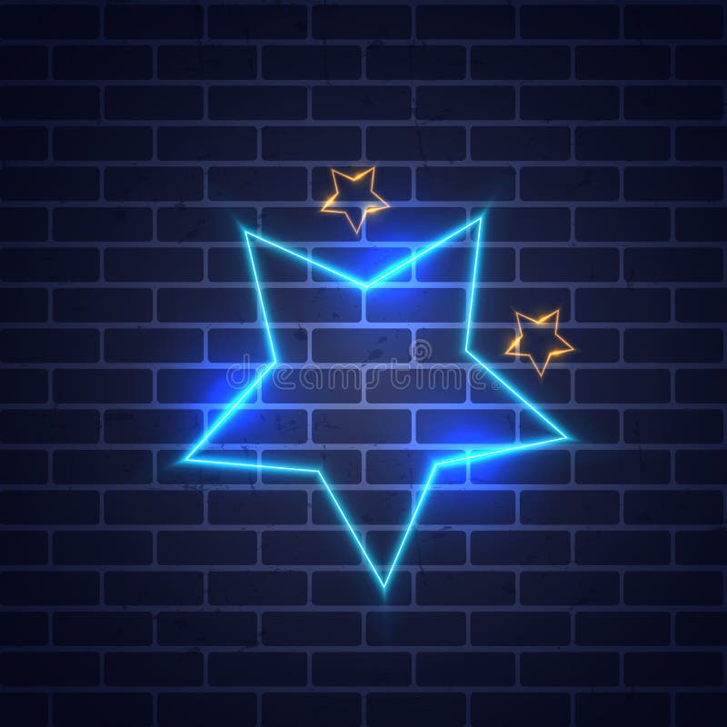Abstract Glossy Neon Star Background. Vector Illustration Stock Vector ...
