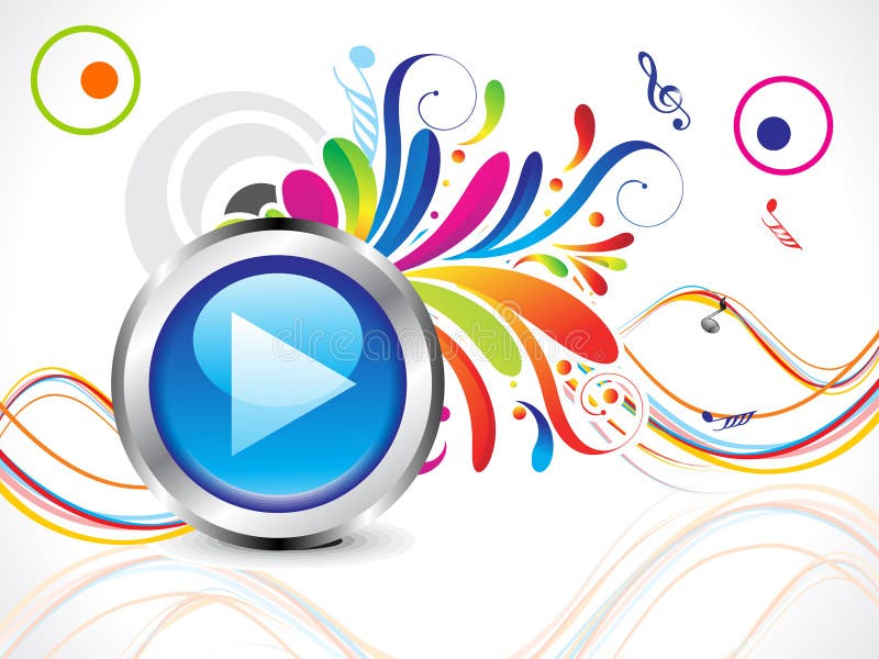 Glossy play button set stock vector. Illustration of yellow - 6787741