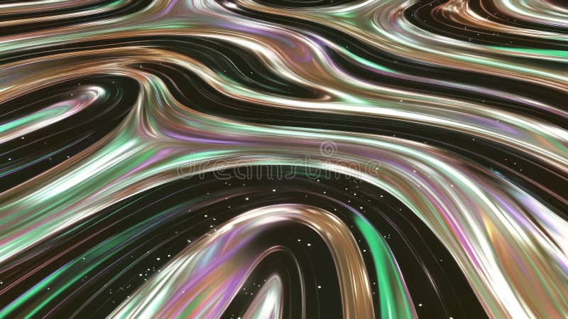 Abstract Glossy Waves with Elegant Textures and Chaotic Patterns for ...