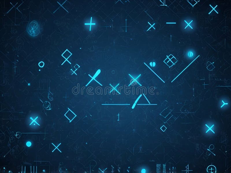 Abstract Glow Blue Symbols Design Elements Medical Tech Background ...