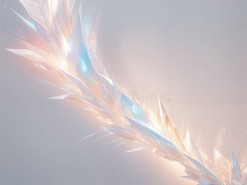 Abstract Glow Blur Light White Abstract Background, Crystal Art Stock ...
