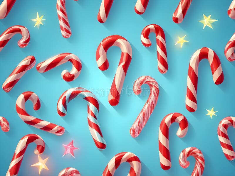 Abstract Glow Christmas Candy Cane Pattern Christmas Concept with ...