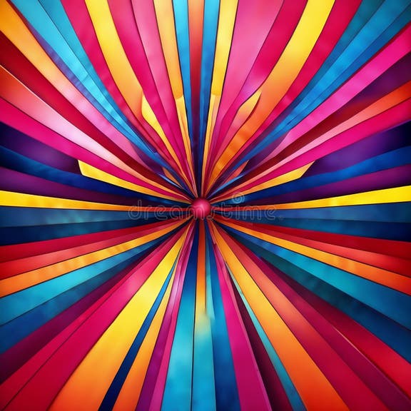 Abstract Glow Circus Psychedelic Colored Rays Background Stock ...