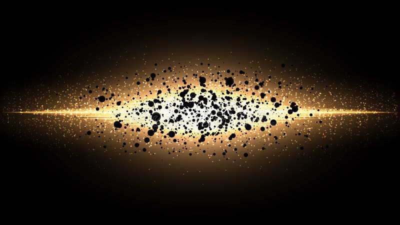 Golden Light Rays and Explode Stock Illustration - Illustration of ...