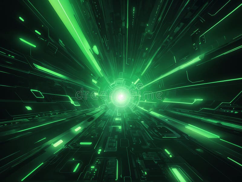 Abstract Glow Modern Green Technology Futuristic and Innovation ...