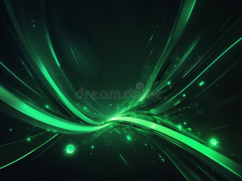 Abstract Glow Modern Green Technology Futuristic and Innovation ...