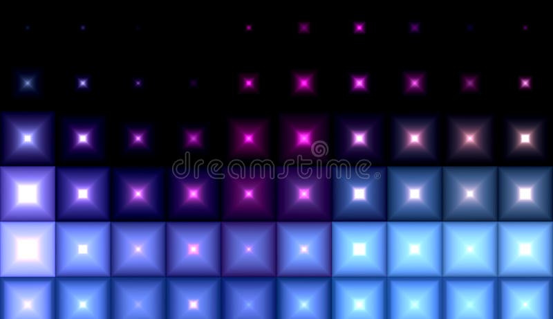 Abstract Glowing Block Led Lights Background Stock Illustration ...
