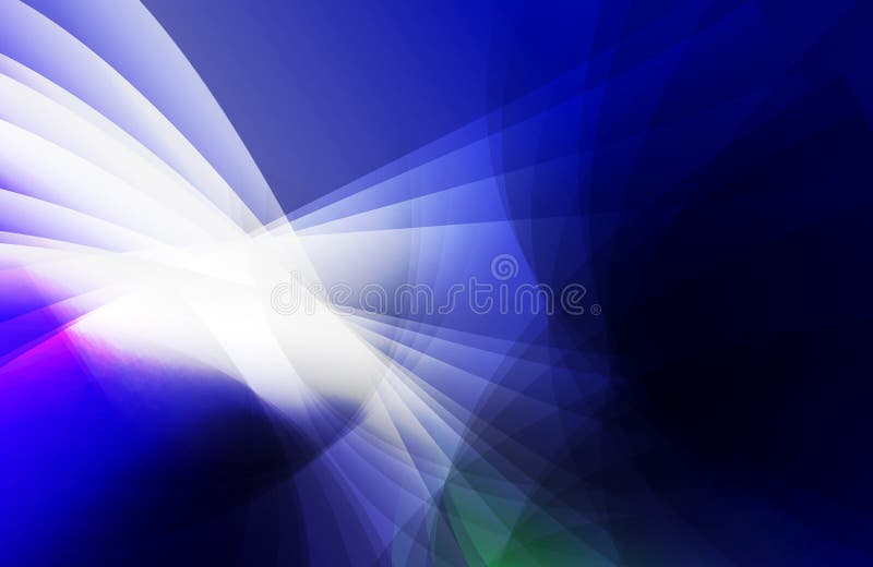 Abstract Glowing Blue Abstract Background. Simple Lines and Soft Light ...