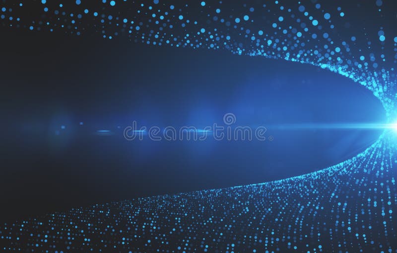 Glowing blue background stock illustration. Illustration of backdrop ...