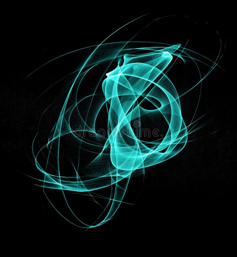 Abstract Glowing Blue Element. Neon Lines Stock Illustration ...
