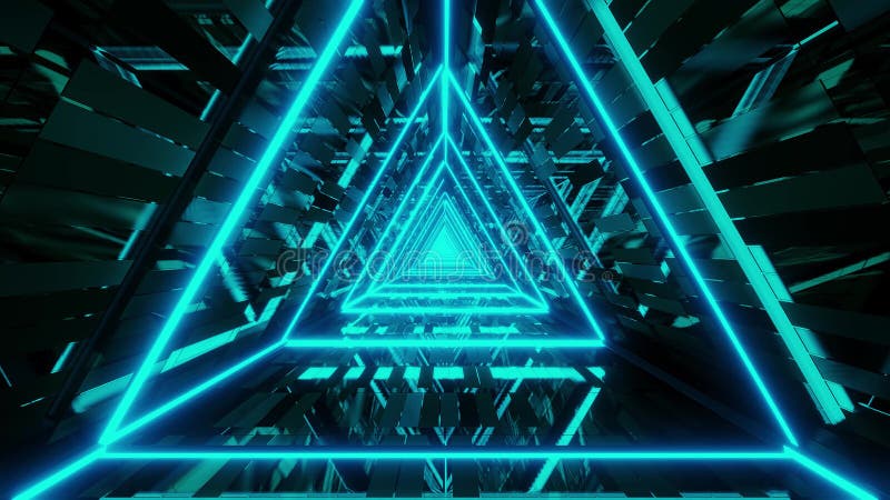 Abstract Glowing Blue Triangle Wireframe Background Walpaper 3d ...