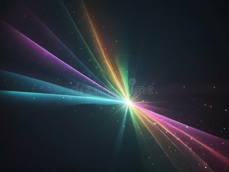 Abstract Glowing Blurred Refraction Color Light Bokeh Organic Flare ...