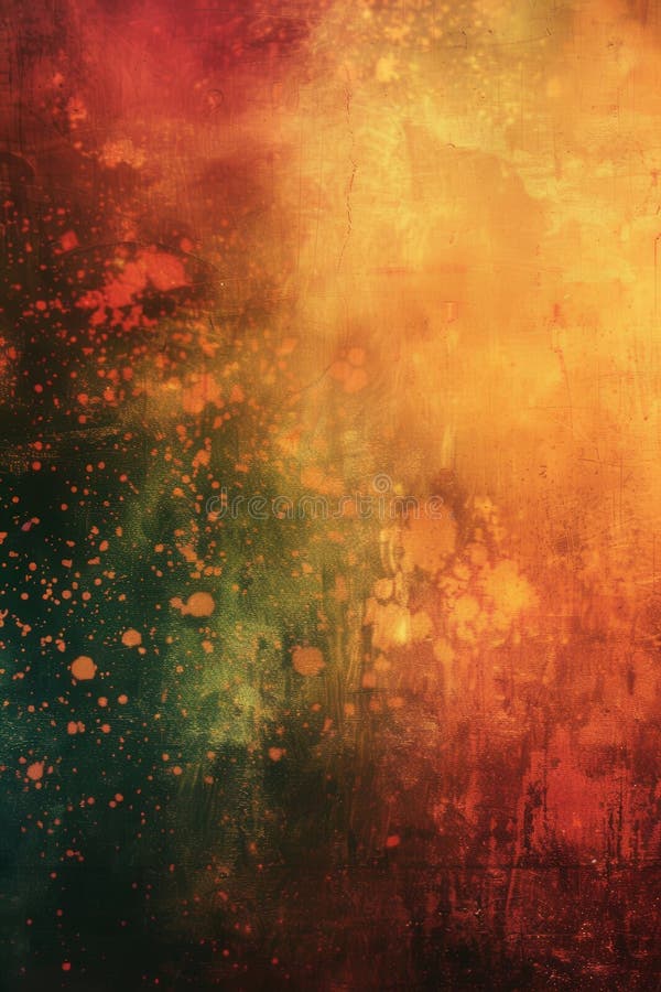 Abstract Glowing Border with Light Particles and Warm Gradient Textures ...