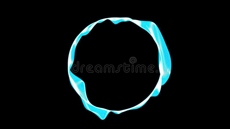 Abstract glowing circle stock illustration. Illustration of motion ...