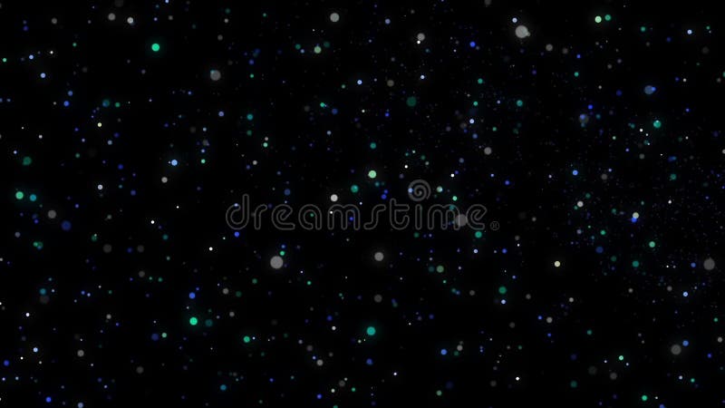 Glowing Colored Particles and Lights Stock Illustration - Illustration ...