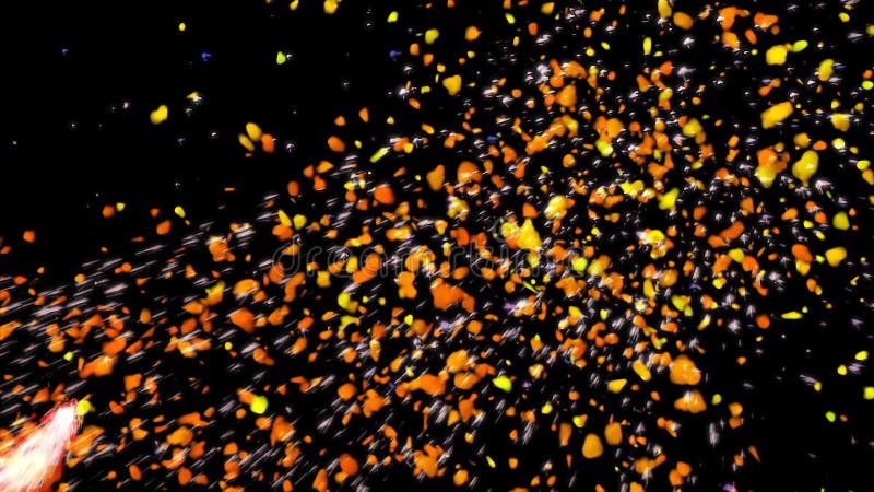 Glowing Colored Particles and Lights Stock Illustration - Illustration ...