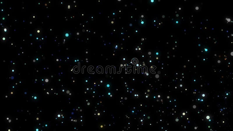 Glowing Colored Particles and Lights Stock Illustration - Illustration ...