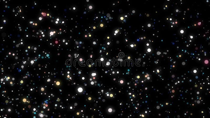 Glowing Colored Particles and Lights Stock Illustration - Illustration ...