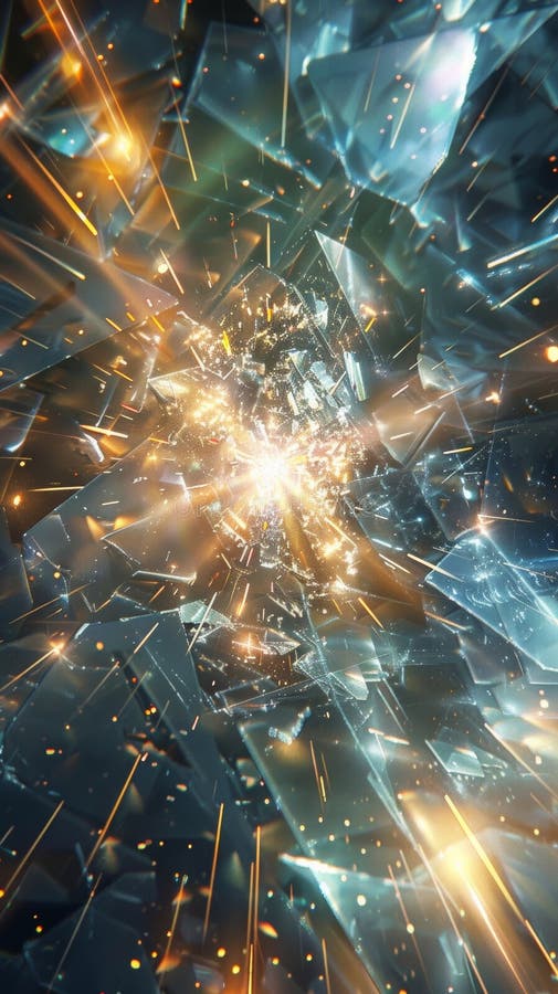 Fiery Crystal Explosion Abstract Background Stock Photos - Free ...