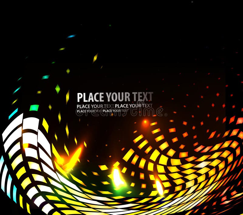 Abstract glowing design stock vector. Illustration of gift - 45377676