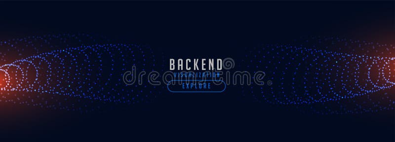 Abstract and Glowing Digital Web Particle Background Design Stock ...