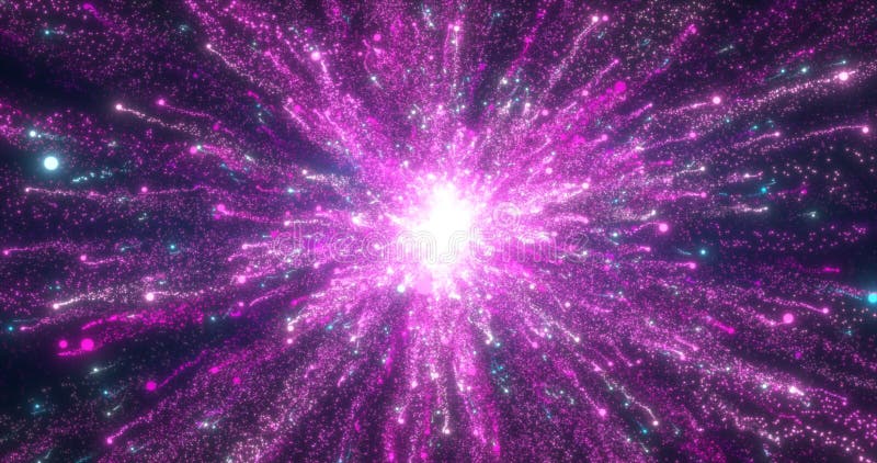 Abstract Glowing Energy Explosion Whirlwind Firework from Purple Lines ...