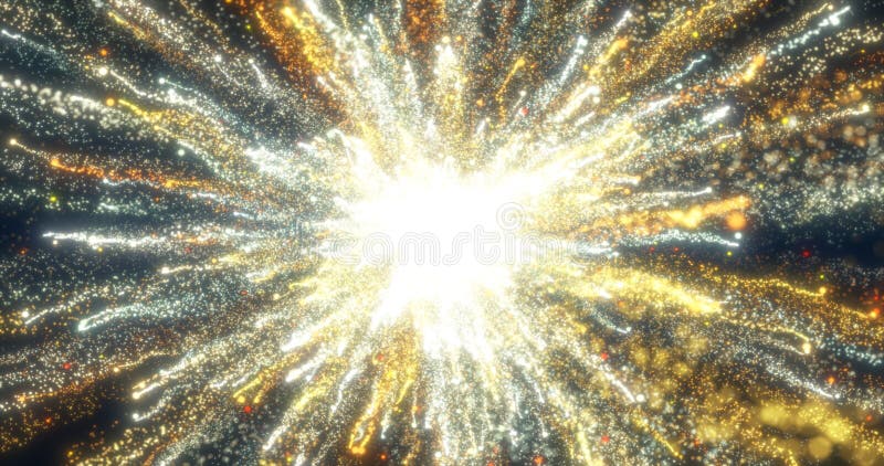 Abstract Glowing Energy Explosion Whirlwind Firework from Yellow Stock ...
