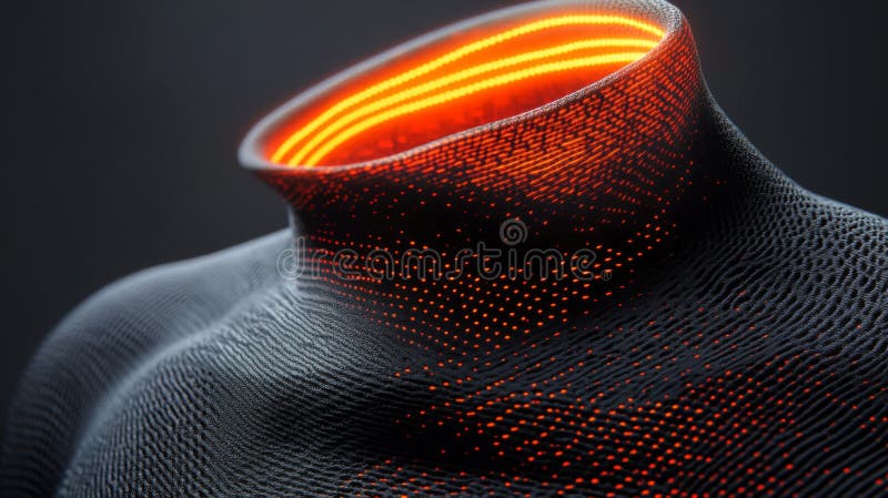 Abstract Glowing Energy Texture with Dark Background Stock Illustration ...