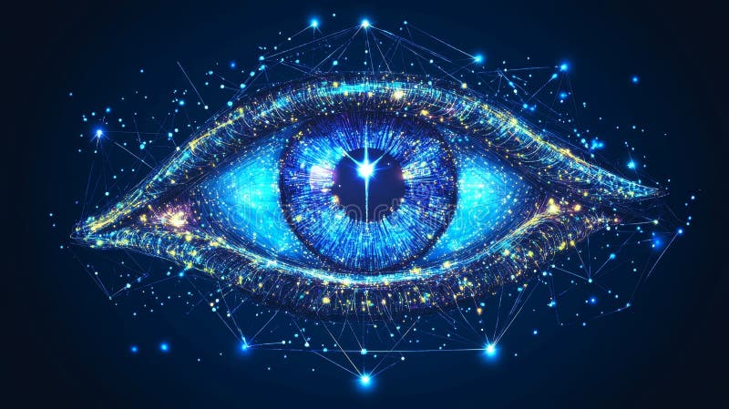 Abstract Glowing Eye Concept of Vision, Technology, Innovation, Future ...