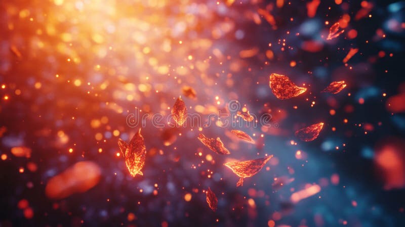 Abstract Fire Spark Pattern Golden Line Texture Black Background ...