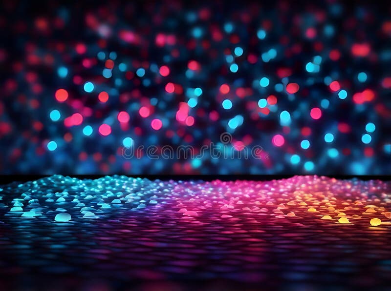 Abstract Glowing Lamps on Led Screen Background, Texture Background ...