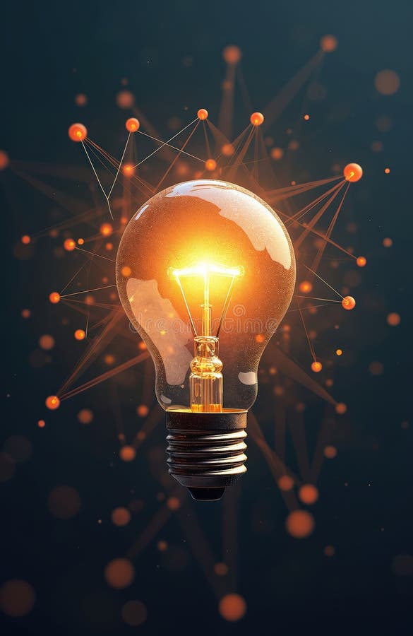 219 Glowing Light Bulb Network Connections Stock Photos - Free ...