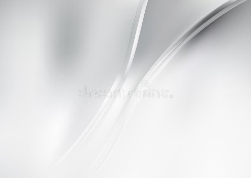 Abstract Glowing Light Grey Wave Background Stock Vector - Illustration ...