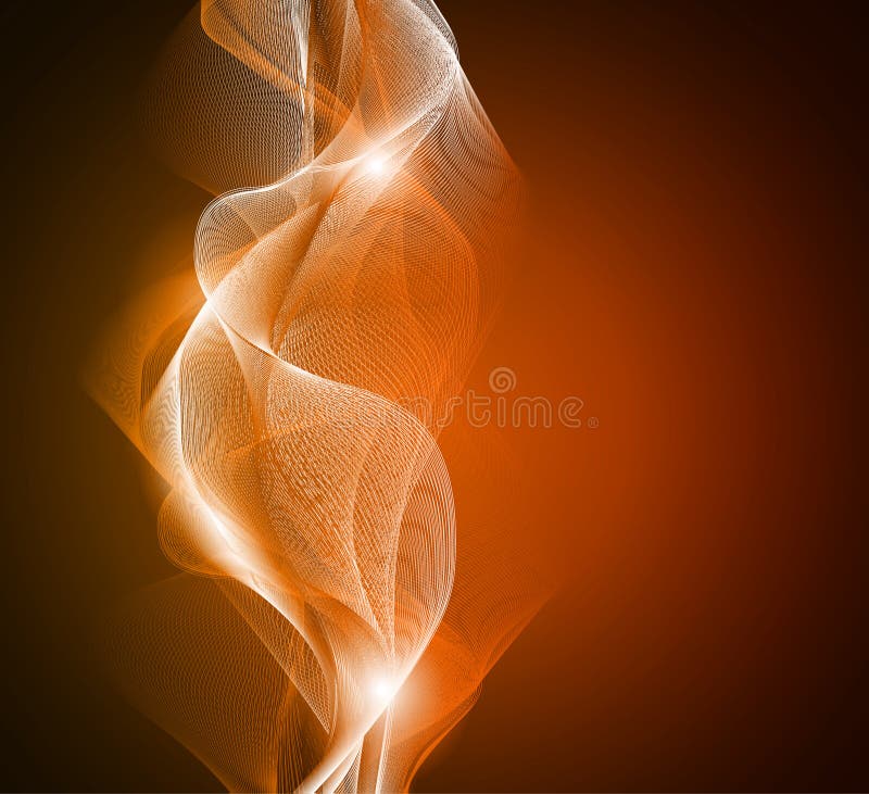 Abstract Glowing Light Waves with Random Pattern. Cover, Brochure Stock ...