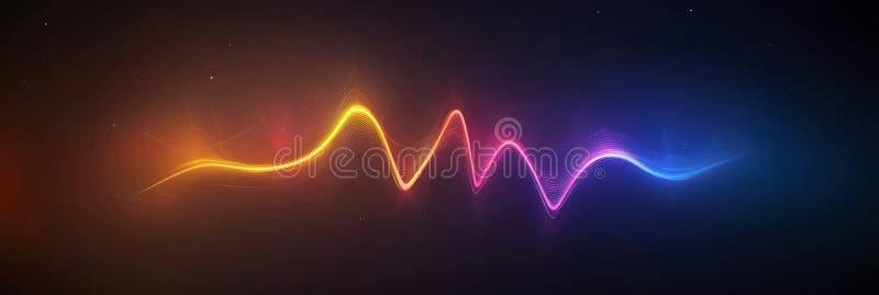 Abstract Glowing Line on a Dark Gradient Backdrop with Subtle Glow ...