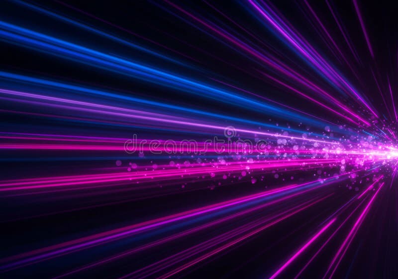 Abstract Glowing Lines Background with Blue Pink Purple Rays Stock ...