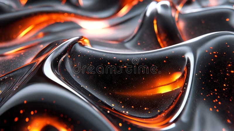Abstract Glowing Liquid Texture Background Stock Illustration ...
