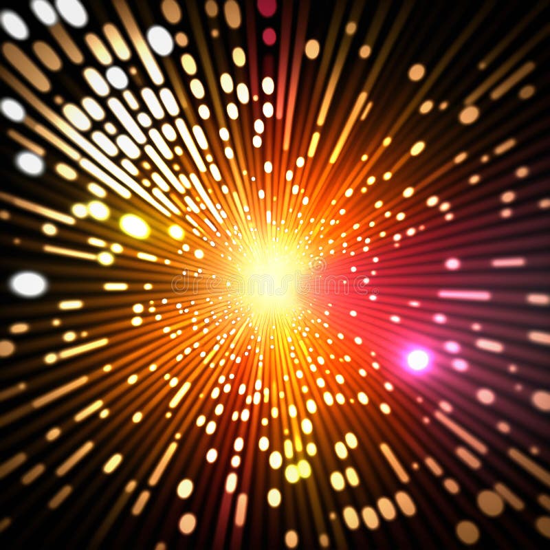 Abstract Glowing Luminous Background with Rays of Light. Stock ...