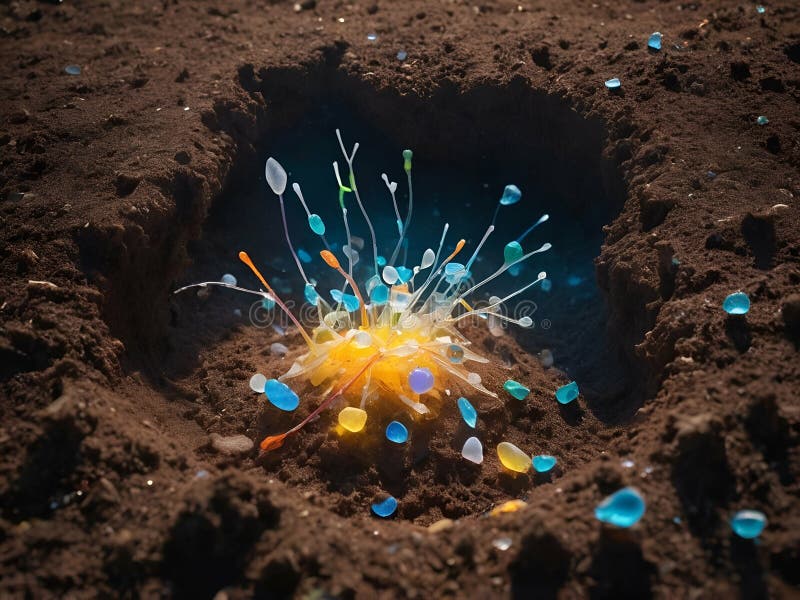 Glowing Microplastics Stock Illustrations – 12 Glowing Microplastics ...