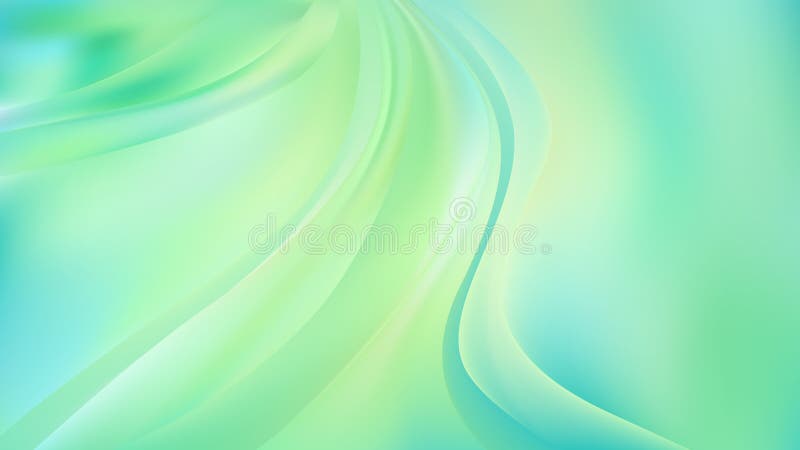 Abstract Glowing Mint Green Wave Background Stock Vector - Illustration ...