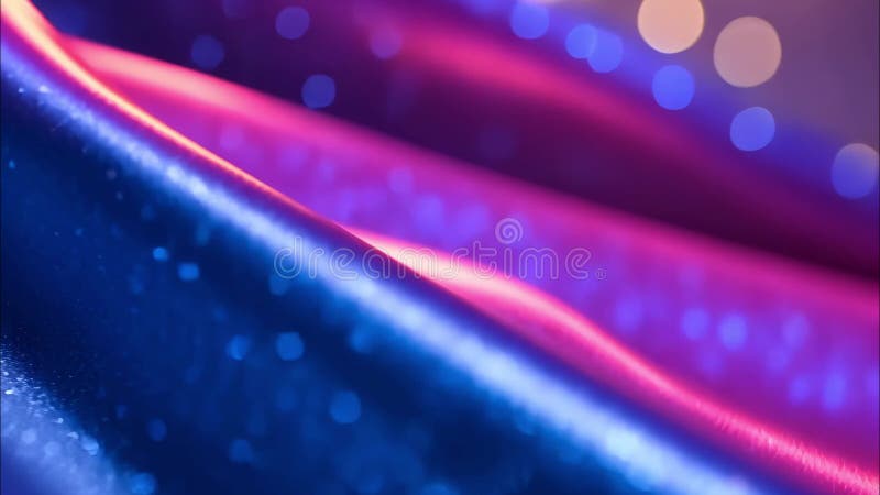 Abstract Glowing Neon Figures, Virtual Cyber Space Background. AI ...