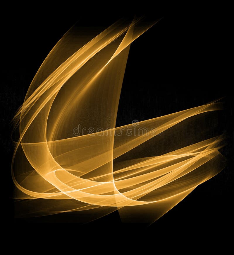 Abstract Glowing Orange Element. Neon Lines Stock Illustration ...