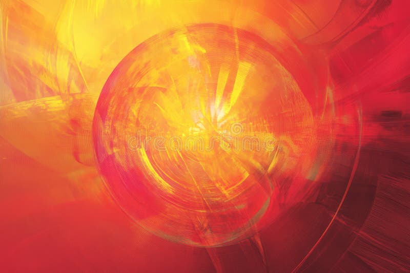 Abstract Glowing Orb Texture, Dynamic Yellow and Red Gradients ...